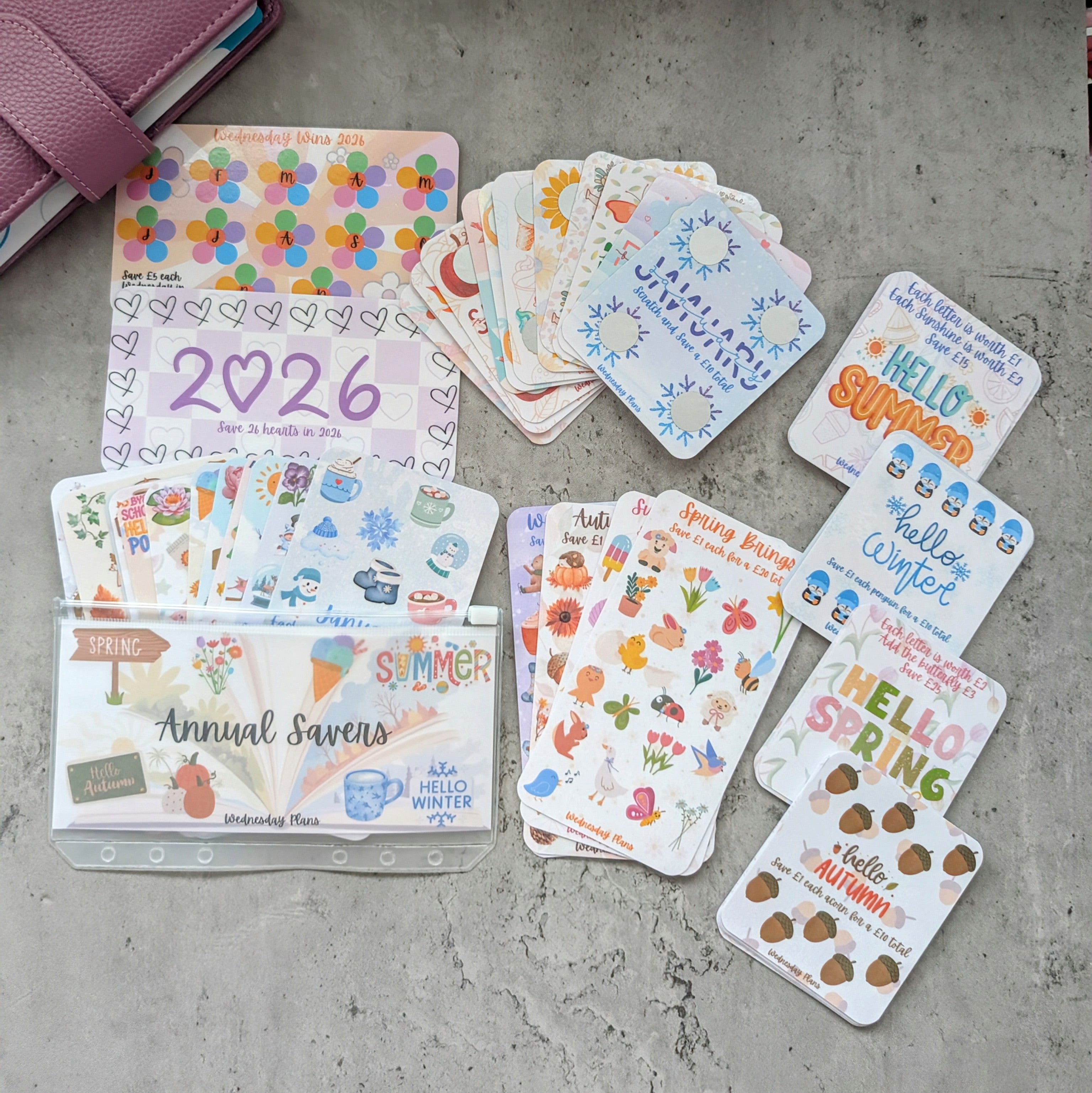 2026 Annual Savings Challenge Bundle- save 20% – Wednesday Plans